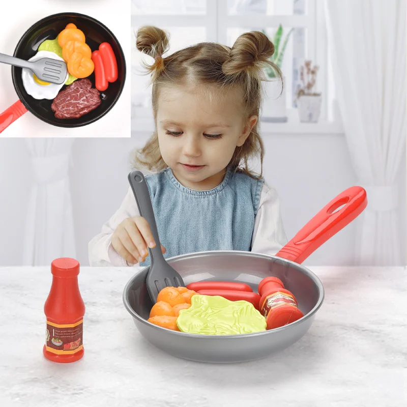 8pcs-Children-Cooking-Toys-Simulation-Food-Kitchen-Toy-Pretend-Steak ...
