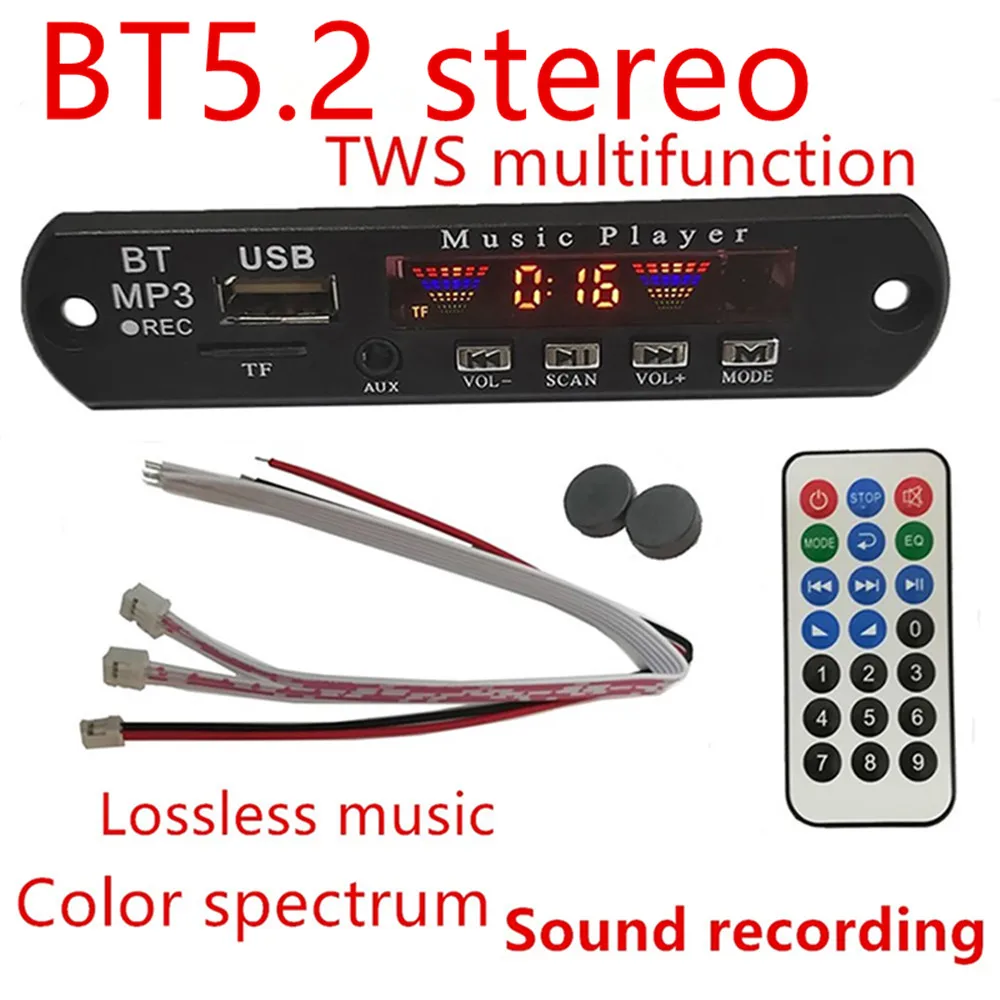 The Latest Audio Diy Recording Decoder 12v Tws Bt Module 5.2 Bt ...