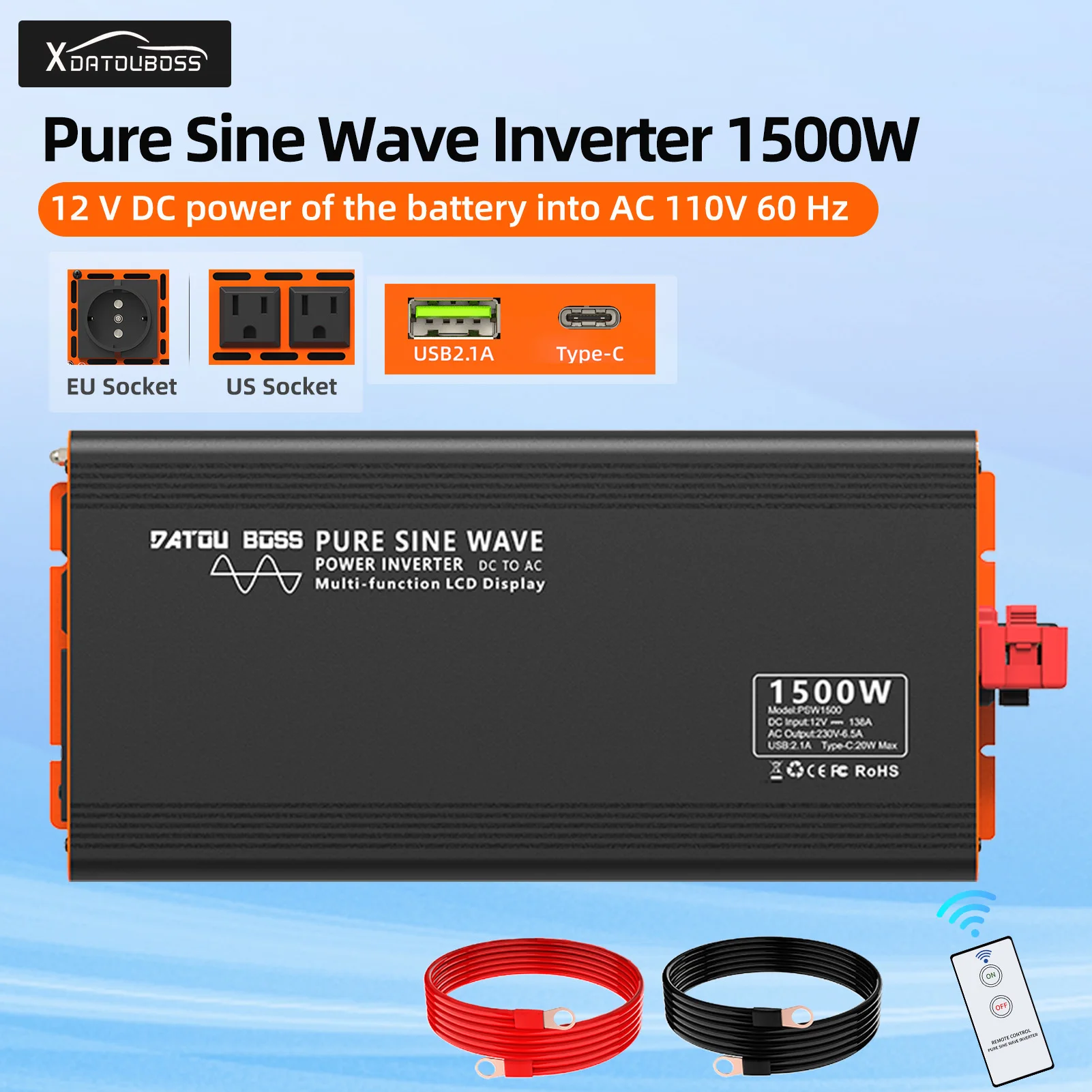 DATOU-Boss-Inverter-Pure-Sine-Converter-12v-110v-3000w-60hz-Inverter ...