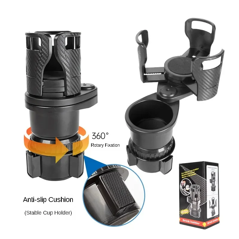 Cup-Holder-for-Cars-Multifunctional-Adjustable-Rotating-2-in-1-Vehicle ...