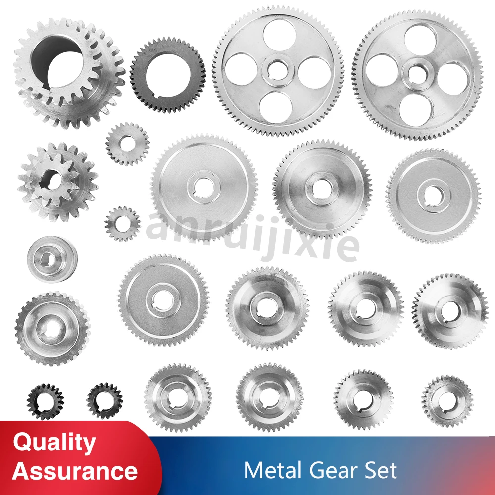 Lathe Spares Parts | Grizzly Gear | Gear Set - 22pcs Metal Gear Set ...