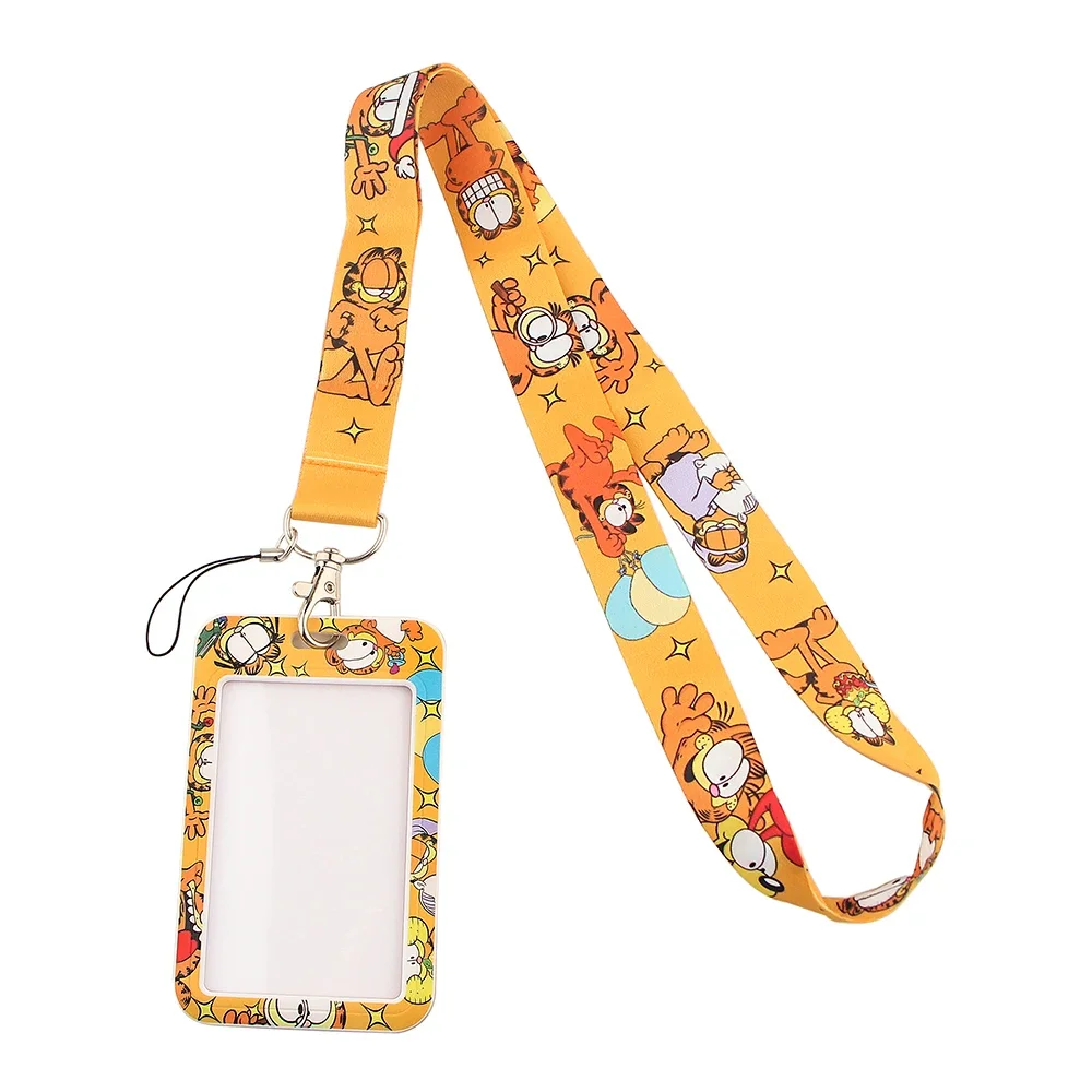 Credential-holder-Cartoon-Anime-Cat-Office-lanyard-card-ID-Badge-Holder ...