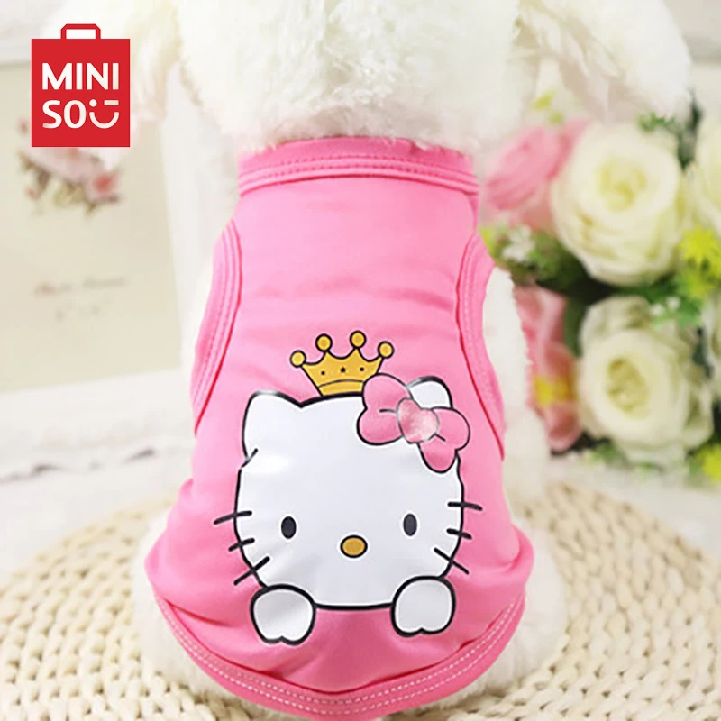 Miniso-ropa-de-Hello-Kitty-para-mascotas-figuras-de-Anime-Kawaii-Sanrio ...