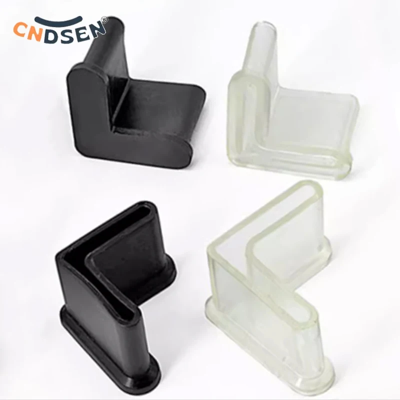 2-10Pcs-L-Type-Rubber-Base-Non-Slip-Foot-Pad-Slotted-Angle-Bar-Triangle ...
