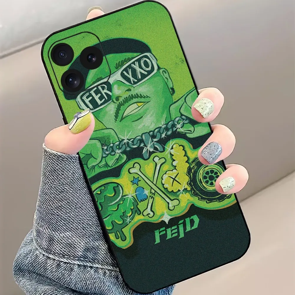 Feid funda de teléfono Nitro Jam Ferxxo, carcasa para iPhone 8, 11, 12 ...