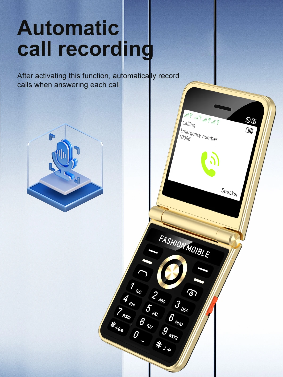 Розкладний телефон SERVO P20 4 SIM англійська мова (ID#1949024158 ...