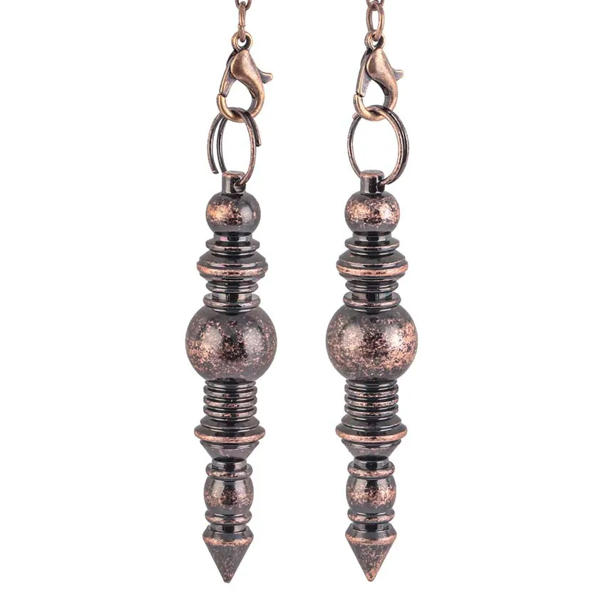 Metal-Copper-Spiritual-Pointed-Pendulum-for-Divination-Healing-Dowsing ...