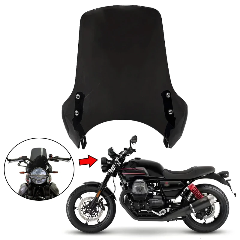 Motorcycle Windshield Windshield Raised Windshield For v7 850 Stone ...