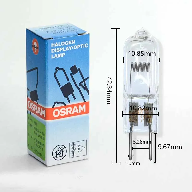 OSRAM HLX 64640 24V 150W G6.35 FCS Halogen Lamp,Surgical Projection HLX ...