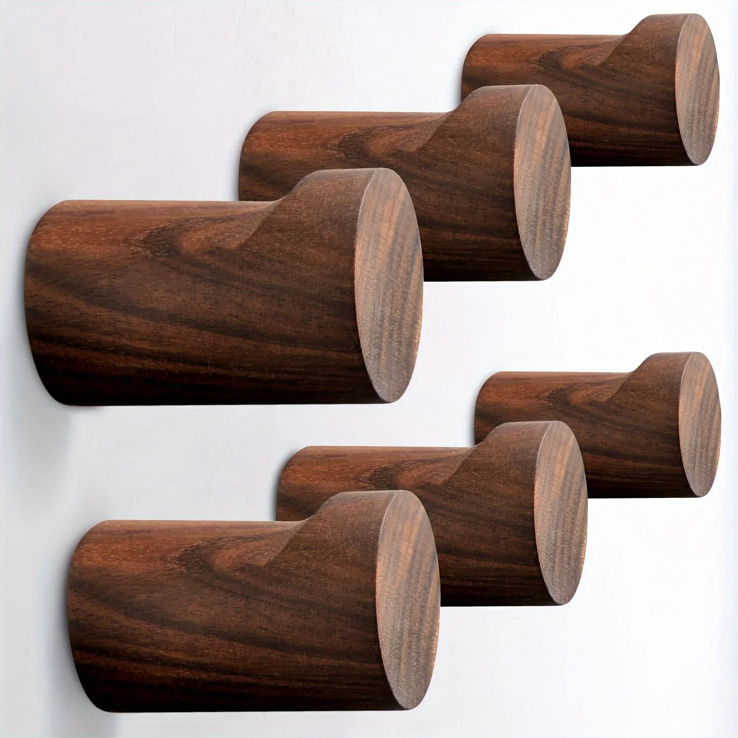 Ganchos-de-pared-de-madera-Natural-de-1-4-6-piezas-colgador-de-sombrero ...