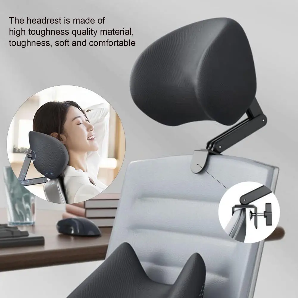 Memory-Foam-Office-Chair-Headrest-Attachment-Adjustable-Angle-Universal ...