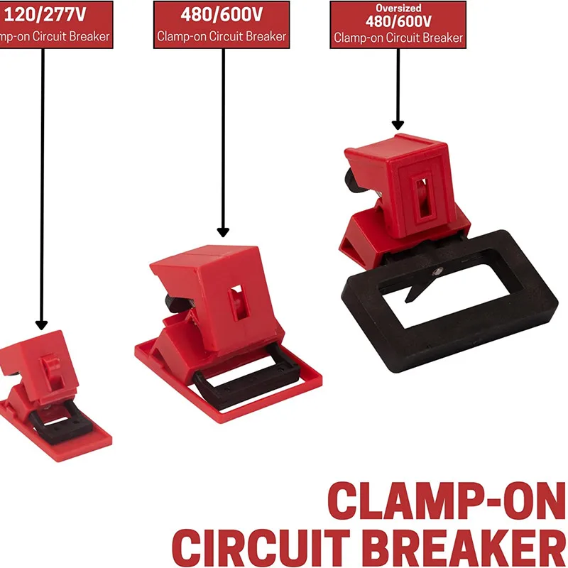 Universal Clamp On Circuit Breaker Safety Plastic Lockout Devices MCCB ...