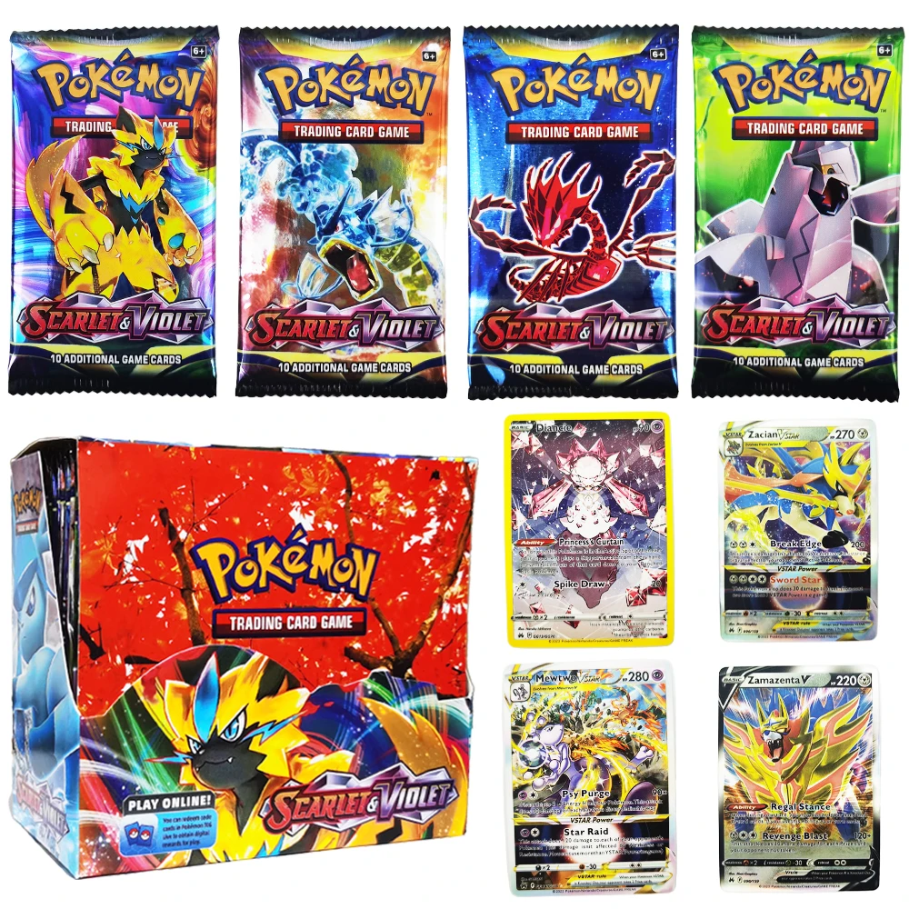 2023 Anime Pokemon Cards 324pcs/box Scarlet&violet Crown Zenith Tcg ...