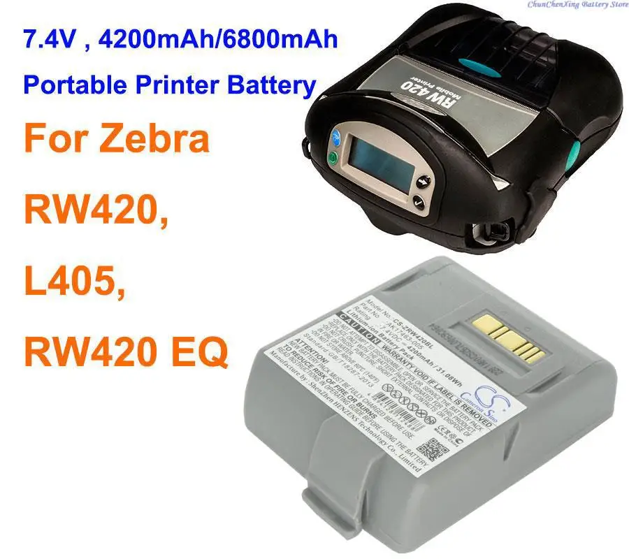 Cameron-Sino-4200mAh-6800mAh-Portable-Printer-Battery-AK17463-005 ...