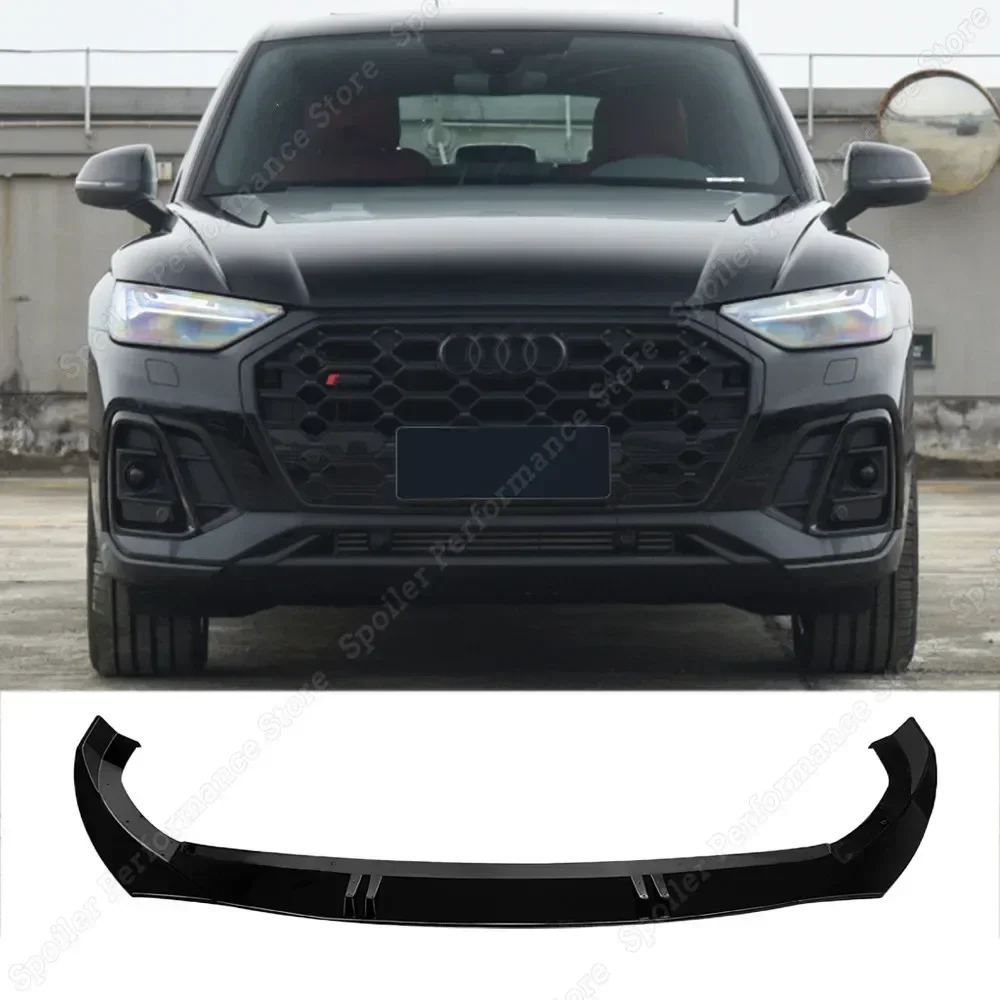 For Audi Q5 SQ5 MK2 LCI Front Bumper Splitter Lip Diffuser Spoiler ...
