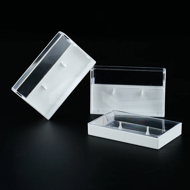 Practical-Recording-Blank-Cassette-Case-Audio-Storage-Box-Transparent ...