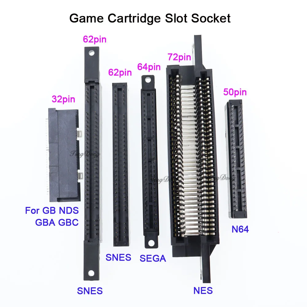 1PC 72Pin 64Pin 62Pin 50Pin 32pin Game Cartridge Slot Connector For GB ...