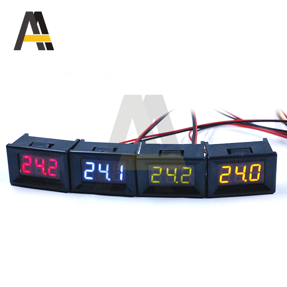 0.36'' Dc 5-130v 7-150v Led Digital Voltmeter Red Green Blue Led Car ...