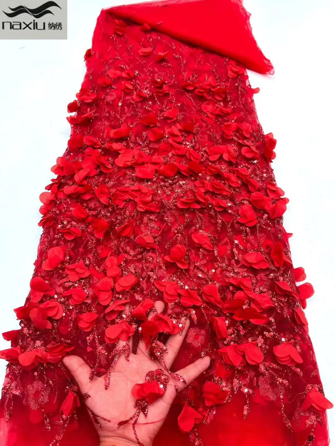 Madison africano 3d flores tecido 5 metros 2022 de alta qualidade cola ...