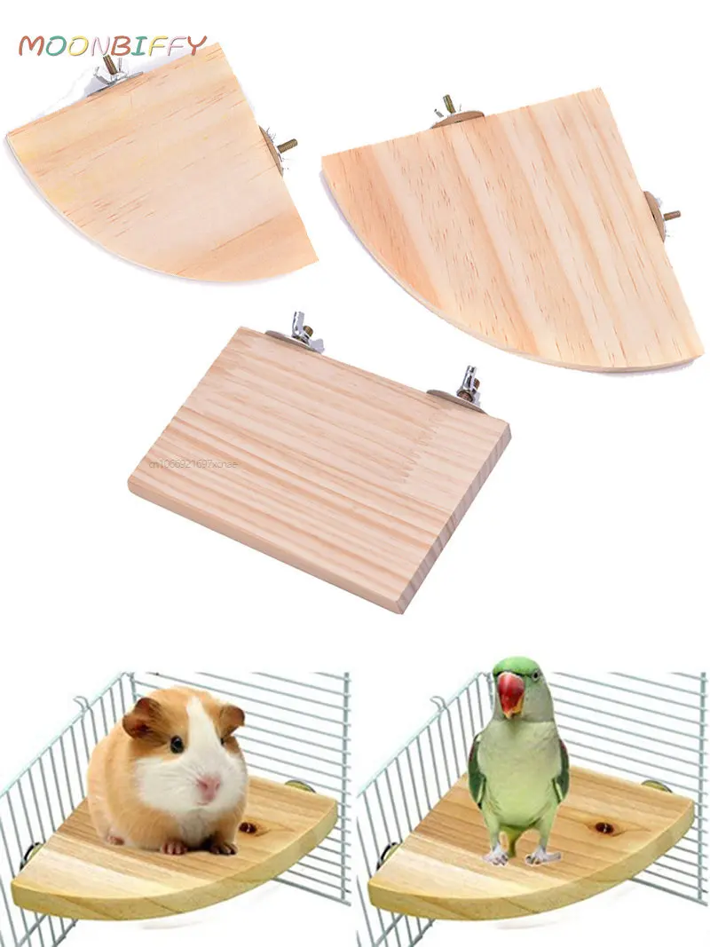 1Pc-Wooden-Pet-Platform-Shelf-Hamster-Branch-Perches-for-Bird-Cage-Pet ...