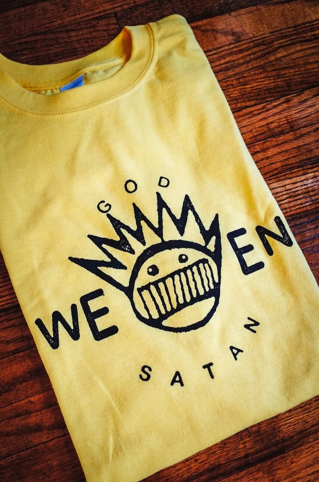 Camiseta amarilla Vintage God Ween Satan, Boognish, GodWeenSatan ...