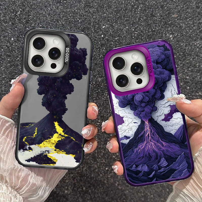 Volcano Explosion Glow-in-the-dark Magma Phone Case For IPhone 13 Mini ...
