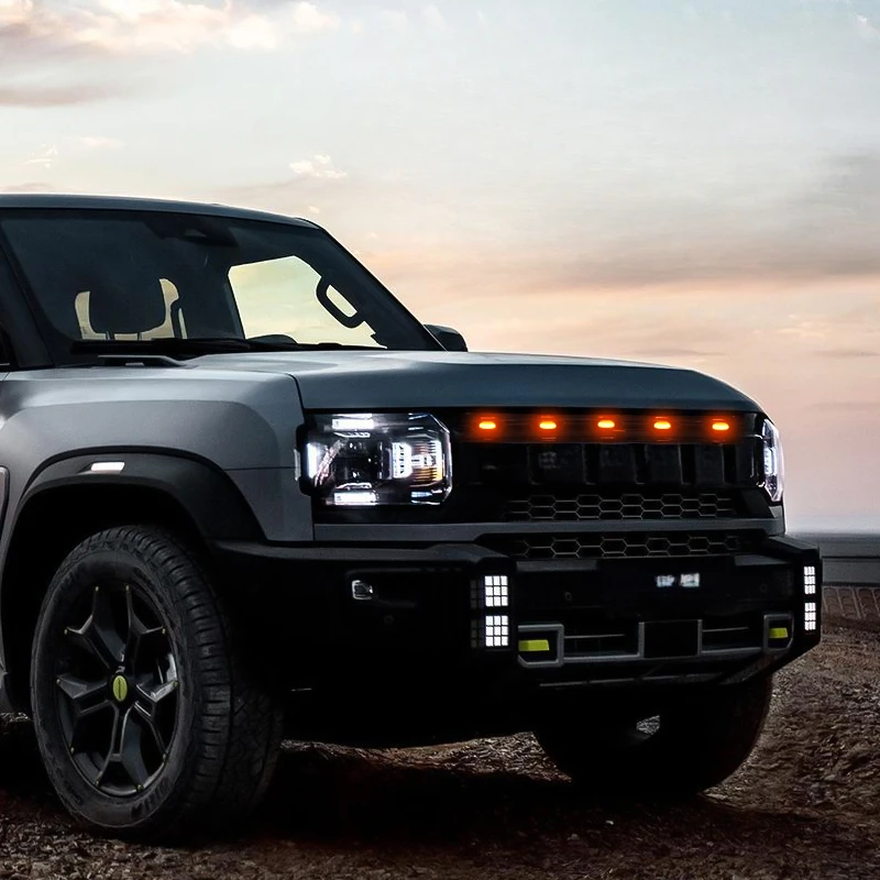 For-Chery-Jetour-Traveller-T2-2023-2024-Led-Grille-Light-Yellow-Amber ...