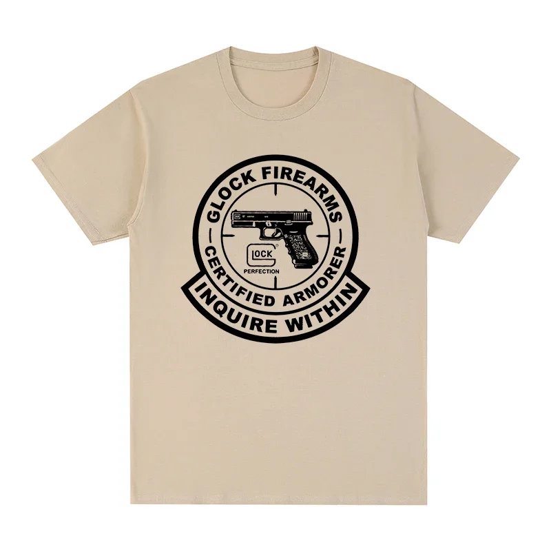 In-Glock-Graphic-Print-T-shirt-Fashion-Vintage-O-Neck-Cotton-Short ...