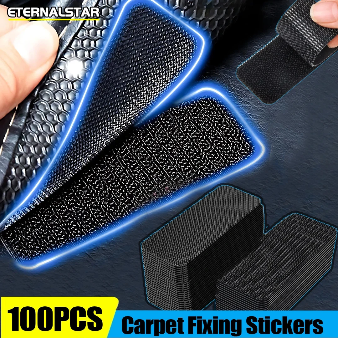 2-100PCS-Strong-Carpet-Fixing-Stickers-Double-Faced-High-Adhesive-Car ...