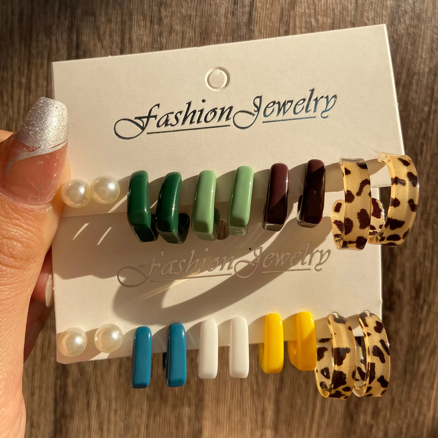 Jwer Resin Gold Color Metal Hoop Earrings Set For Women Girls Colourful Resin Hoop Earrings ...