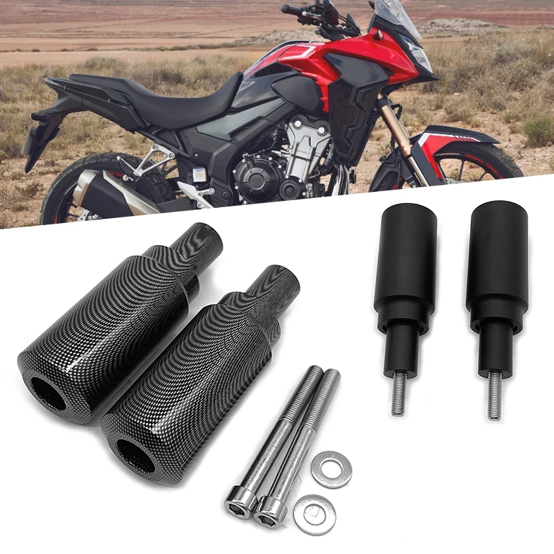 CB500X CB400X Motorcycle Carbon No Cut Frame Sliders Crash Falling ...