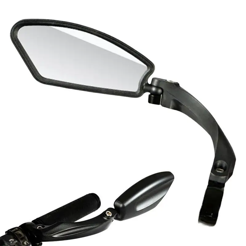 Bicycle Rear View Mirror Handlebar Reflector Wide-Range Adjustable ...