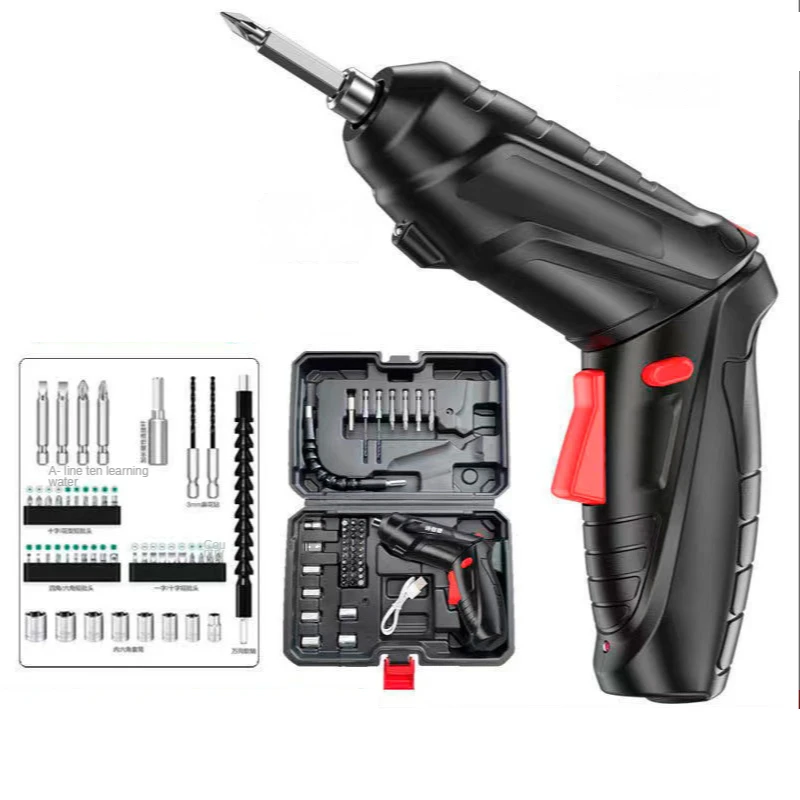 Cordless electric screwdriver 3.6V rechargeable handheld electric drill ...