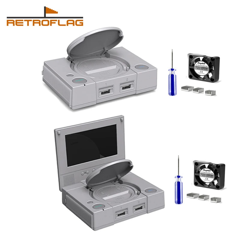 Retroflag PiStation Case para Raspberry Pi 4 PistationLCD Case, Compatible con Raspberry Pi 4 ...