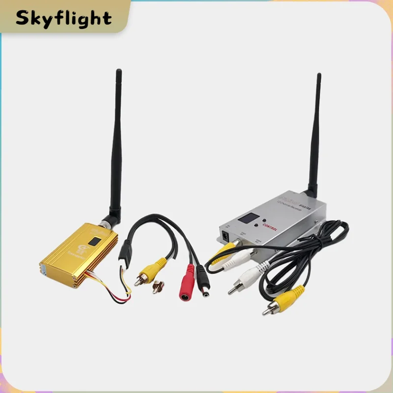 New FPV 1.2Ghz 1.5W Wireless Audio Video Transmitter Receiver Digital ...