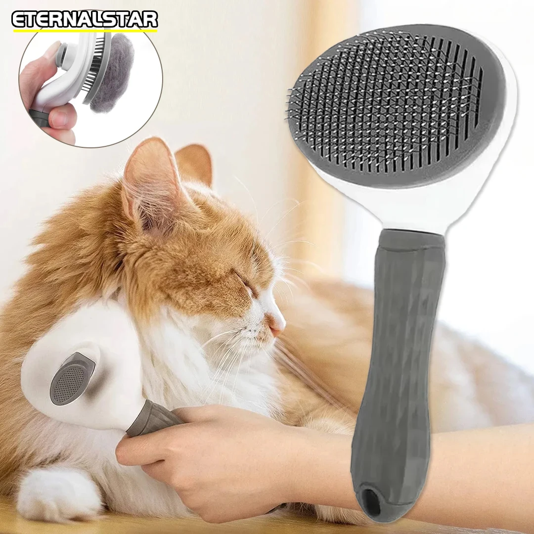 Pet-Dog-Brush-pettine-per-gatti-autopulente-Pet-Hair-Remover-spazzole ...