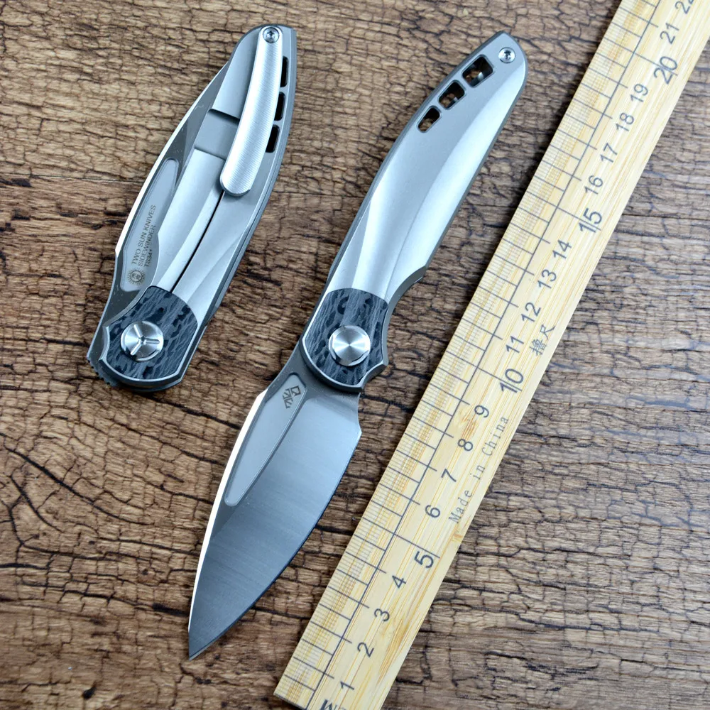 TWO-SUN-Knives-TS341-Sidewinder-Folding-D2-Blade-Gray-TC4-Titanium ...
