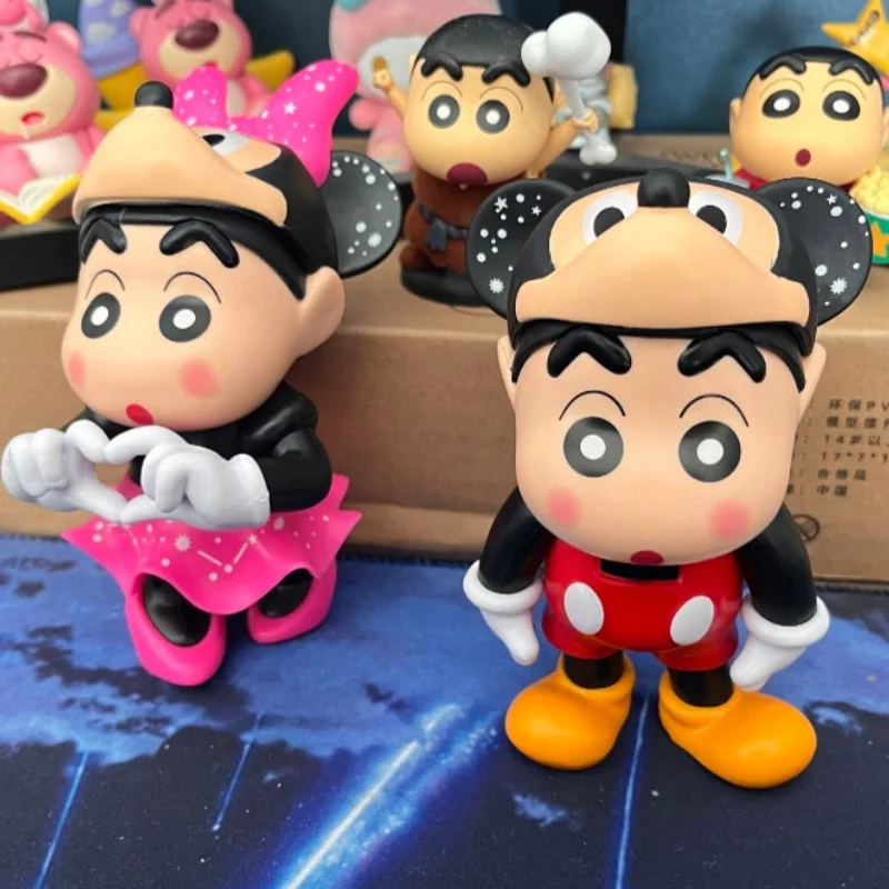 Crayon Shin Chan Figurines Mickey Shin Chan Cartoon Figurines Desktop ...