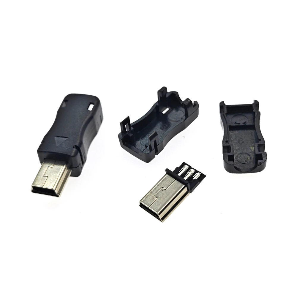 10Sets Mini USB Male Connector (3 IN 1 )Male Mini USB Jack 2.0 5PIN ...