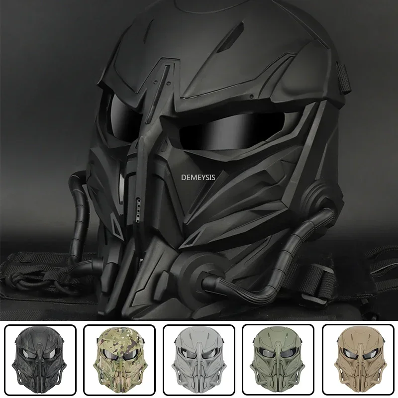 Tactical Airsoft Mask Cs Full Face Protection Combat Training Hunting ...