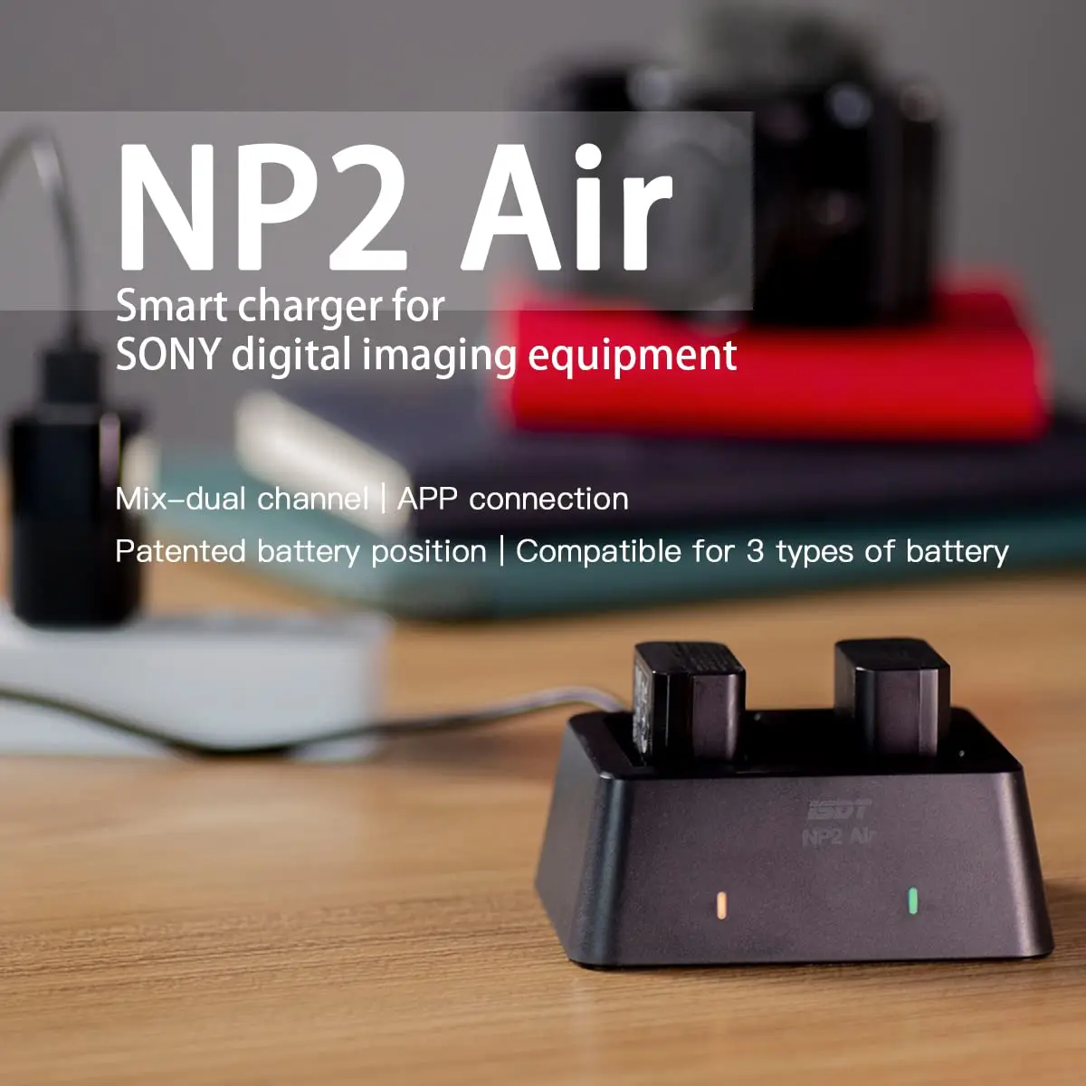 ISDT-NP2-Air-Sony-Camera-Battery-Charger-25W-USB-Type-C-PD-Mix-Dual ...
