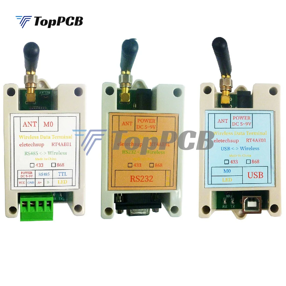 Rs485/rs232/usb Master-slave Network Transceiver Wireless Repeater Fsk ...