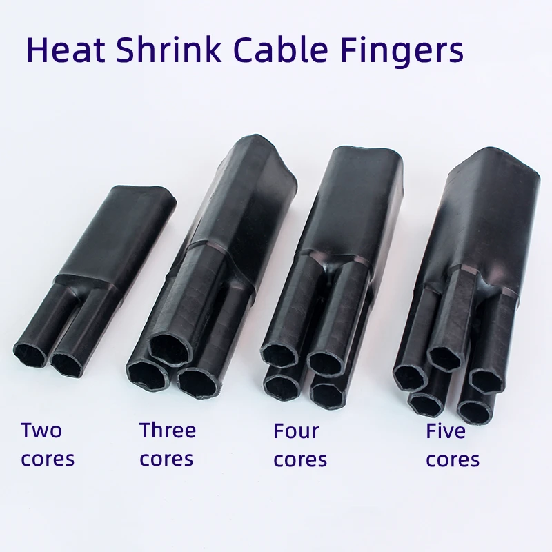 1KV Cable Heat Shrinkable Finger Sleeve Two-core/Three-core/Four-core ...