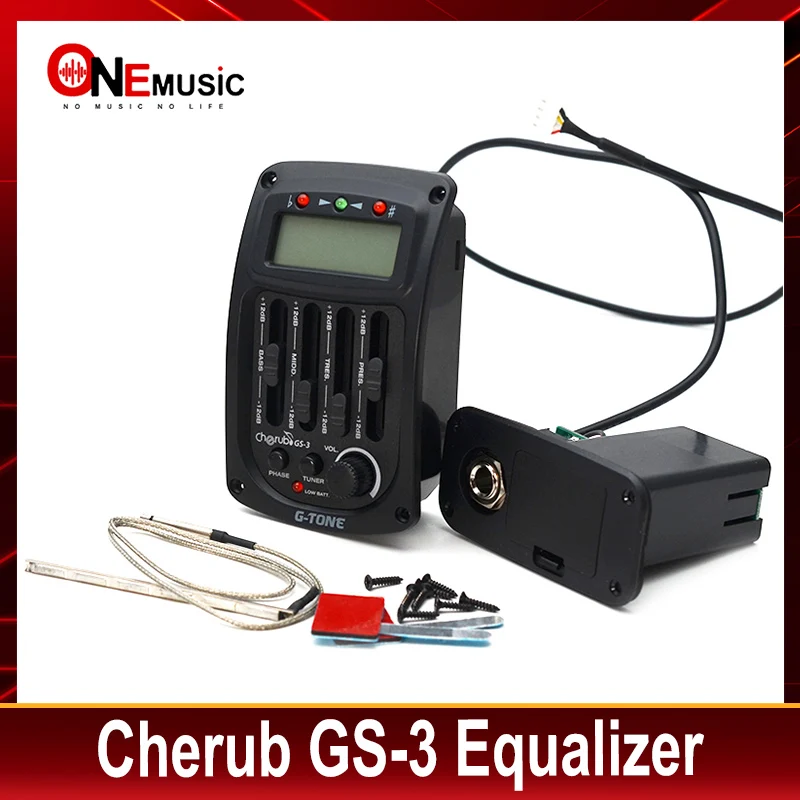 Cherub-g-ton-GS-3-akustik-gitar-Preamp-4-Band-EQ-ekolayzer-LCD-Tuner-GS ...