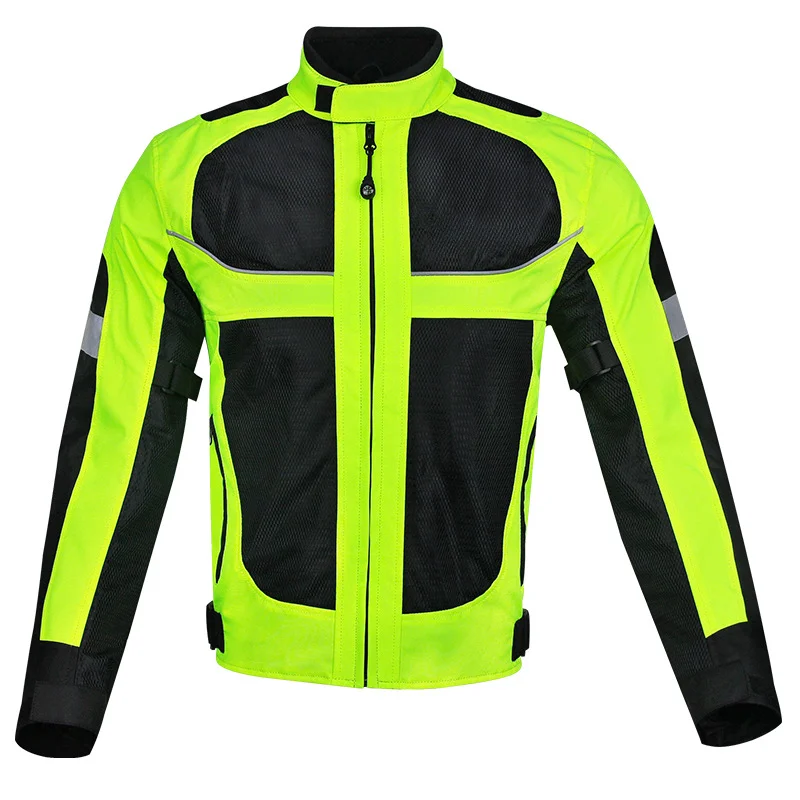 Fluorescent-Green-Motorcycle-Jacket-Summer-Mesh-Breathable-Winter-Warm ...