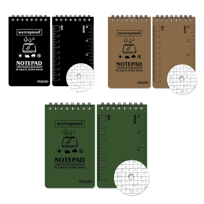 Pocket Notebook Waterproof Notepad Write in the Rain Notebook Top ...