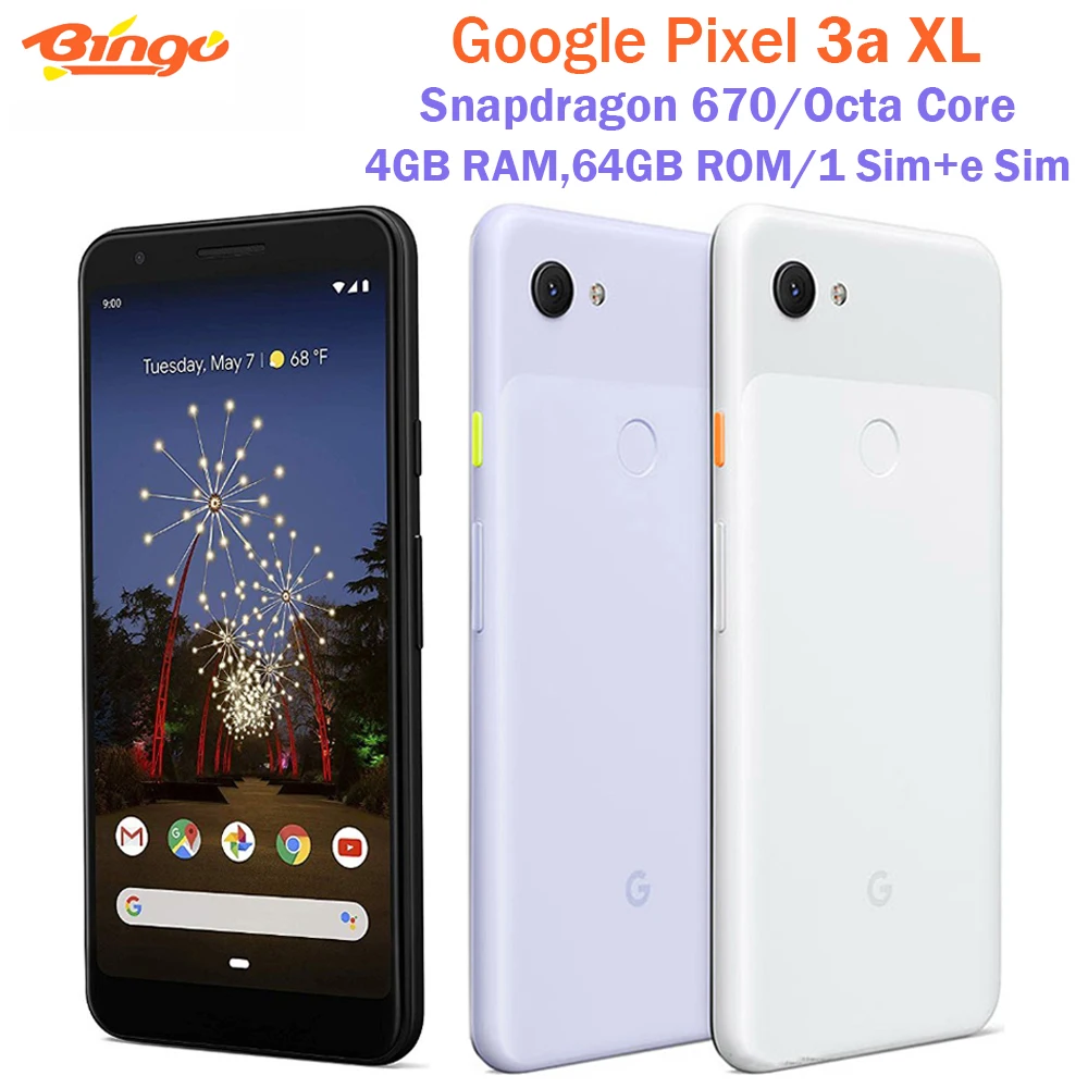 Original Google Pixel 3a Xl 3axl 6.0" Snapdragon 670 Octa Core 4gb Ram ...
