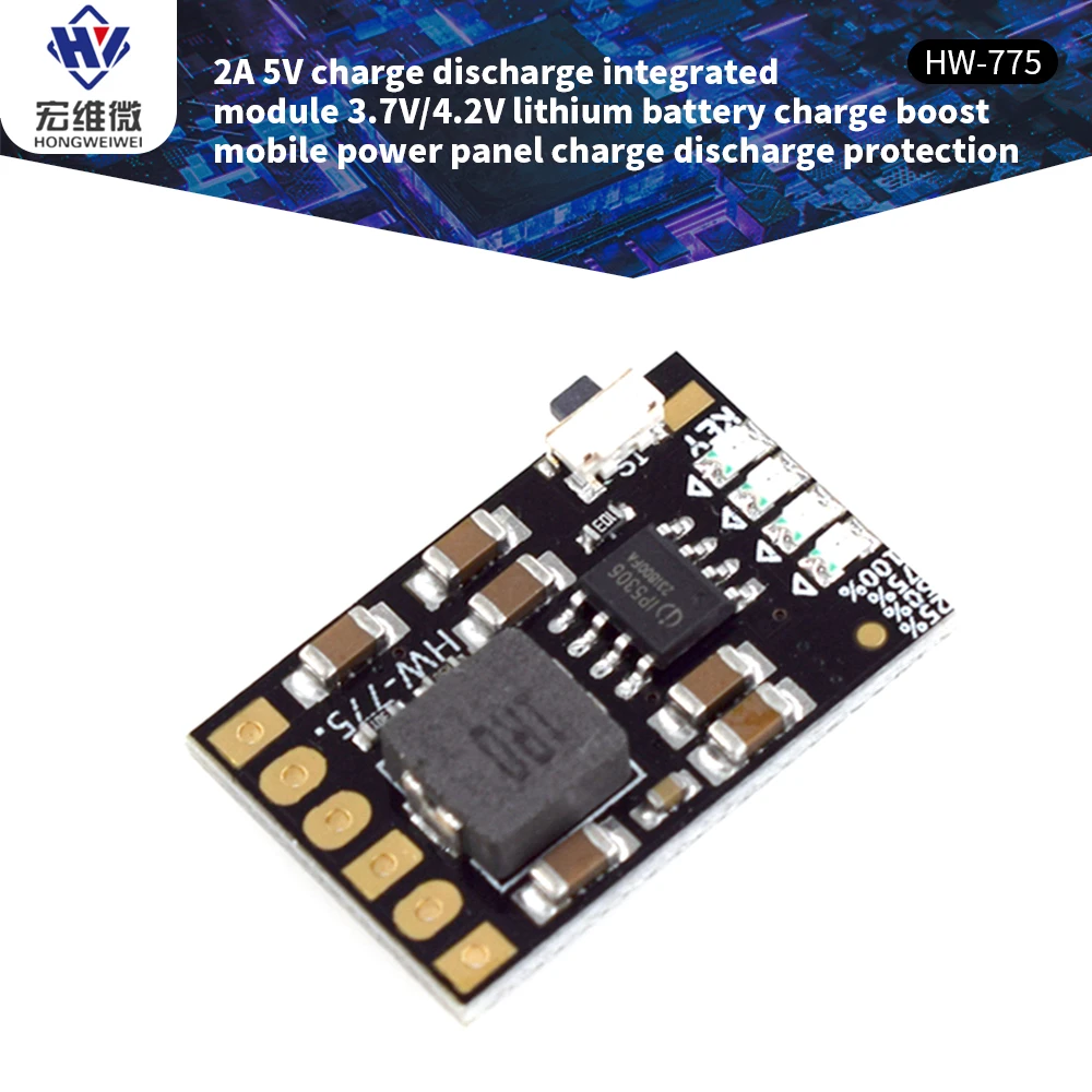 Dc 5v 2a Mobile Power Diy Board Module 3.7v/4.2v Lithium 18650 Battery ...
