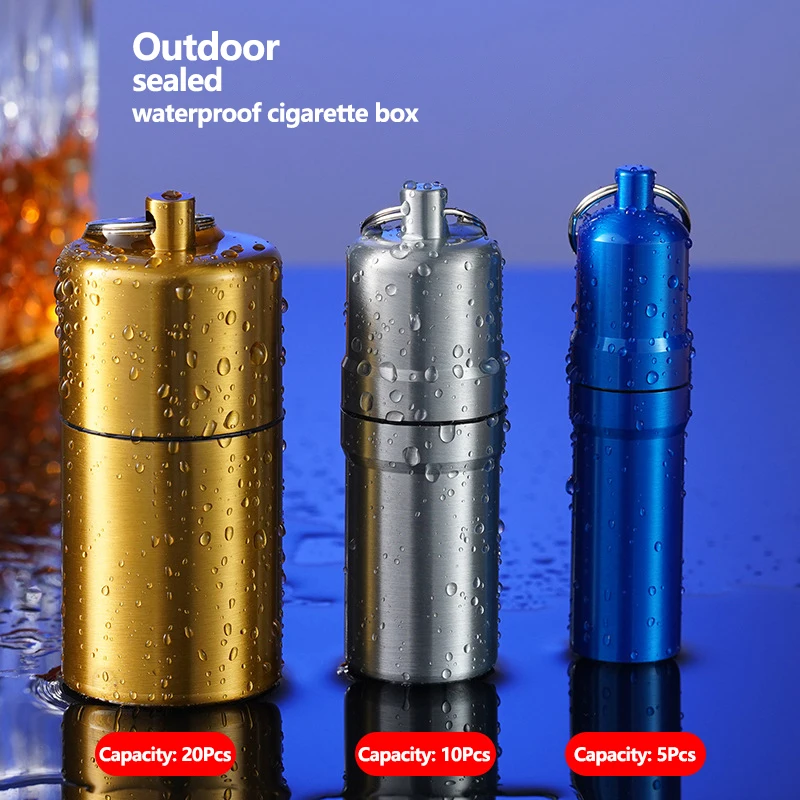 Zinc-Alloy-Cigarette-Case-Portable-Mini-Waterproof-Metal-Storage-Box ...
