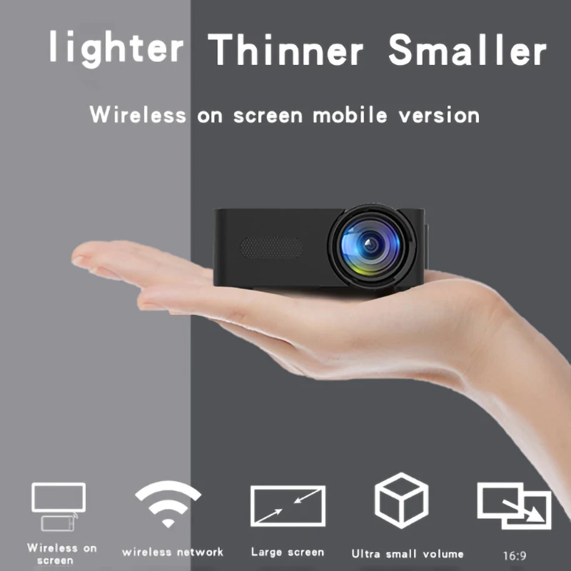 YT100-The-new-portable-mini-projector-HD-connected-mobile-projector-outdoor-home-theater-movie ...